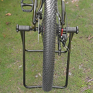 Rehomy Bike Floor Stand, Freestanding Bicycle Floor Parking Rack Stand for Indoor Outdoor Garage and Apartment Bike Storage Rack, Fit for 3-11. 5cm Tyre Width/Mountain/Road Bikes