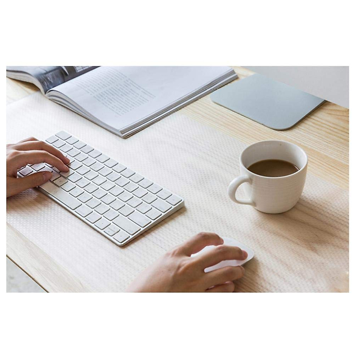 Bloss Shelf Liners for Kitchen Cabinets -12 Inch x 20 Feet, Non Adhesive Cabinet and Drawer Liner, Roll, Double Sides Liners for Drawers, Shelves, Kitchen (Clear Dots)