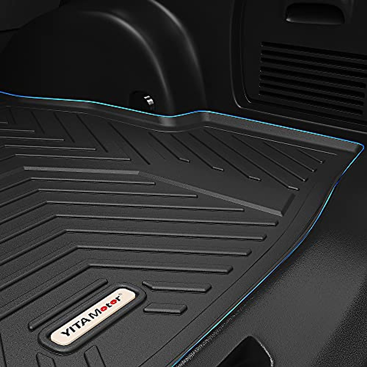 YITAMOTOR Cargo Mats Fits for 2015-2024 Ford Edge, All Weather Custom Fit Black Cargo Mats