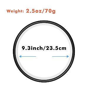 3 Pack Lid Latch Strap Rubber Band, Lid Securing Strap for Crockpot, Reusable Universal Lid Strap 6,7,8 Quart for Hamilton Beach Slow Cooker, Casserole, Pots, Pans(Black)