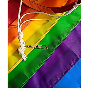 Madrona Brands Spiral Rainbow Windsock | Durable Outdoor Hanging Decoration | Yard, Garden, Deck, Patio and More | 60-Inch