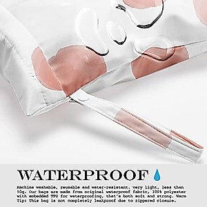 zcyxuuw Wet Bag, Wet Dry Bag, Wet Bag for Swimsuit, Travel, Beach, Pool, Diapers, Dirty Yoga Gym Clothes, Makeup Bag, Waterproof Reusable Polka Dot Decor Geometric Polka Dot