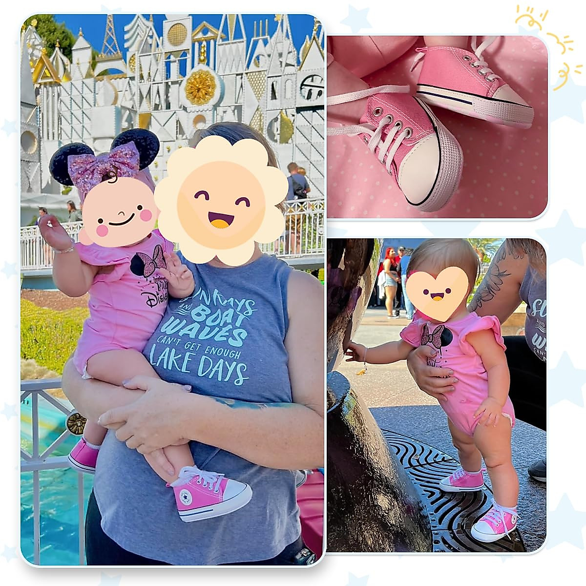 Save Beautiful Baby Girls Boys Canvas Sneakers Soft Sole High-Top Ankle Infant First Walkers Crib Shoes