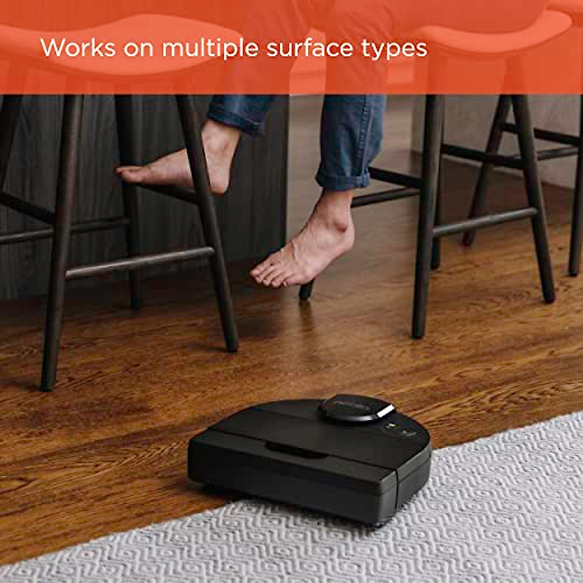 Neato D9 Intelligent Robot Vacuum Cleaner–LaserSmart Nav, Smart Mapping, Cleaning Zones, WiFi Connected, 200-Min Runtime, Powerful Suction, Turbo Clean, Corners, Pet Hair, XXL Dustbin, Alexa. 945-0445