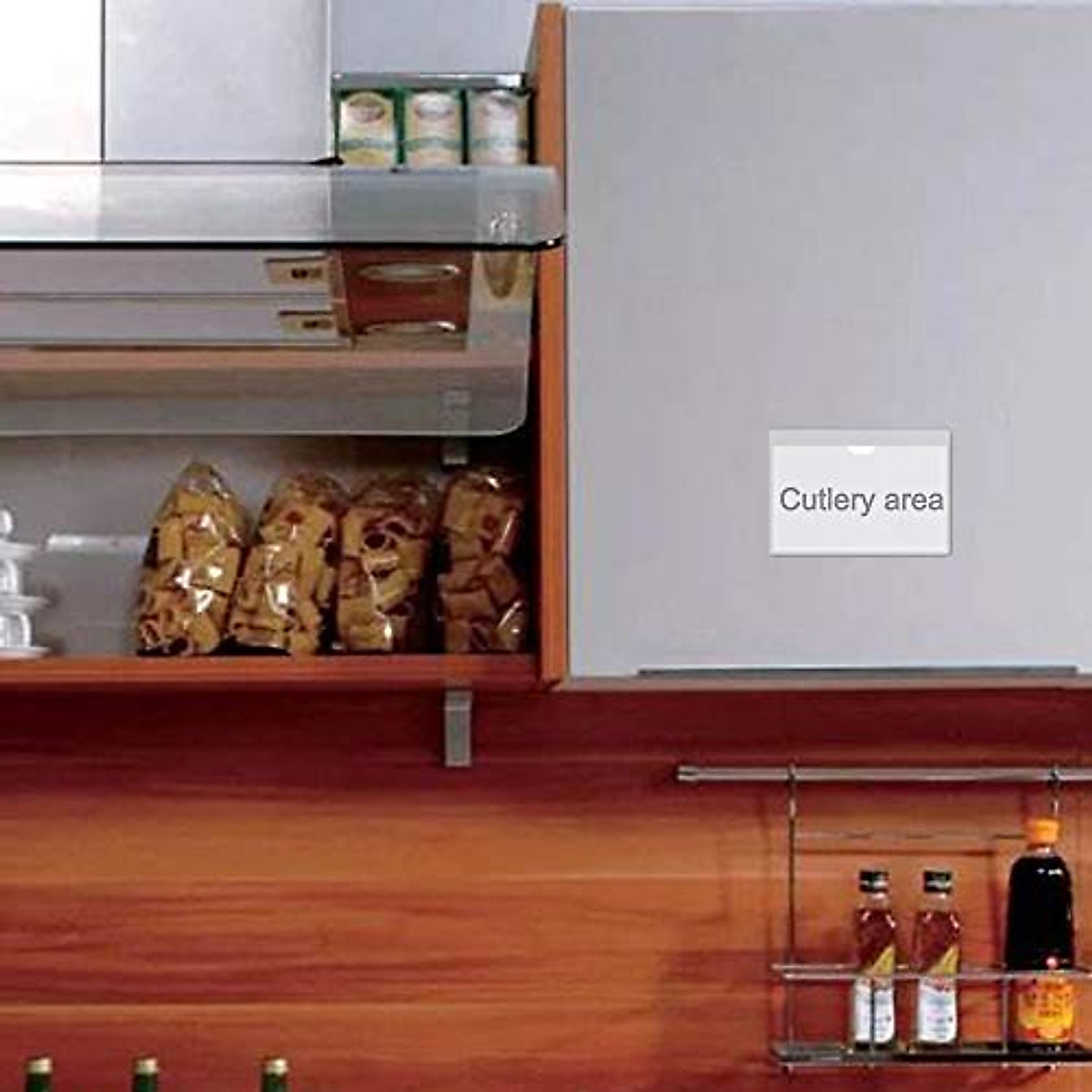 Self-Adhesive Index Card Pockets 30 Pcs 4.72 x 3.54 Inches & 10 Pcs 6.5 x 5 Inches, Blank Insert Cards for Storage Organizing Catalogs and Loss prevention