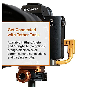 Tether Tools TetherPro USB-C to USB 3.0 Micro-B Right Angle Cable | for Fast Transfer and Connection Between Camera and Computer | High Visibility Orange | 15 Feet (4.6 m)