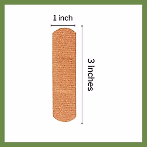 McKesson Adhesive Bandages, Sterile, Fabric Strip, 1 in x 3 in, 100 Count, 1 Pack