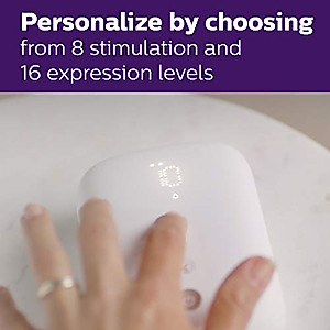 Philips AVENT Double Electric Breast Pump Advanced, with Natural Motion Technology, with Clear Natural Response Baby Bottles, White Pump, Gray Bag, Pouch, and Belt, SCF394/62