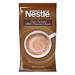 Nestle Hot Chocolate Mix, Hot Cocoa, Milk Chocolate Coco Supreme Flavor, Bulk Whipped Cocoa, 1.75 lb. Bag