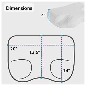 BraceAbility CPAP Pillow - Side Sleeper Positional Soft Memory Foam Orthopedic Contour Posture Wedge for Anti-Snoring Prevention Nasal Relief Therapy for Men and Women