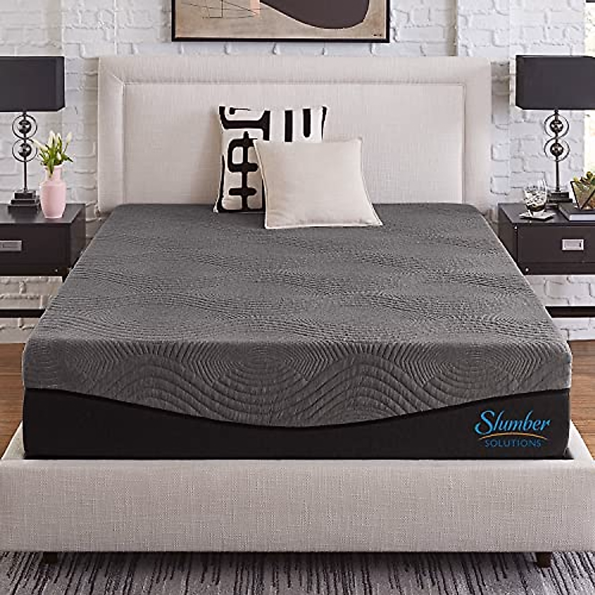 Slumber Solutions Active 12-inch Charcoal Memory Foam Mattress California King