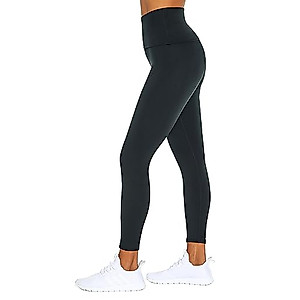 Balance Collection Womens Aubrey High Rise Fold Over Legging, Black