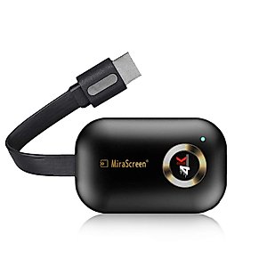 Wireless Display Dongle Adapter, 5GHz+2.4GHz WiFi Portable Display Receiver 1080P HDMI Screen Mirroring Compatible with Miracast/Airplay/Android/iOS/iPhone/iPad/Mac/PC/TV/Monitor
