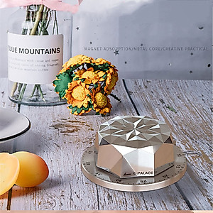 Magnetic Kitchen Timer for Cooking, Mechanical Countdown Timer with Loud Alarm, Stainless Steel 1 Hour Visual Timer for Home Baking, Egg, Oven