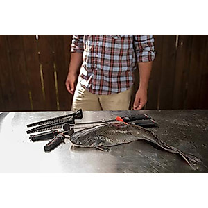 Ugly Stik Ugly Tools 9 Inch Flex Knife for Fishing, Fishing Fillet Knife for Anglers, Sharp Trailing Point Serrated Stainless Steel Blade, Non-Slip Grip Handle,Black