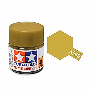 TAMIYA 81760 Acrylic Mini XF60 Dark Yellow 1/3 oz