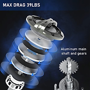 Tempo Apex Spinning Reel - Ultralight Magnesium Body Fishing Reels Spinning with 10+1 BB, Carbon Fiber Max Drag 39 LBs, Smooth Fishing Reel with Aluminum Shaft and Handle for Bass Trout Catfish