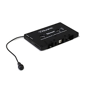Aluratek Universal Bluetooth Audio Cassette Receiver, Rechargeable Battery, Premium Car Audio, Up to 8 Hours Playtime, Audio Receiving up to 33 Feet
