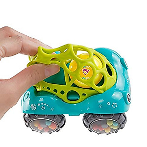 Shuohu Baby Newborn Rattle and Roll Car Bell Ring Shaking Catch Ball Rattle Toy Green