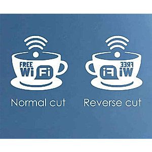 Free WiFi Sign Wall Stickers for Shop Glass Door Window Decals Cafe Restaurant Bar Pub Shop Murals AD06 (White)