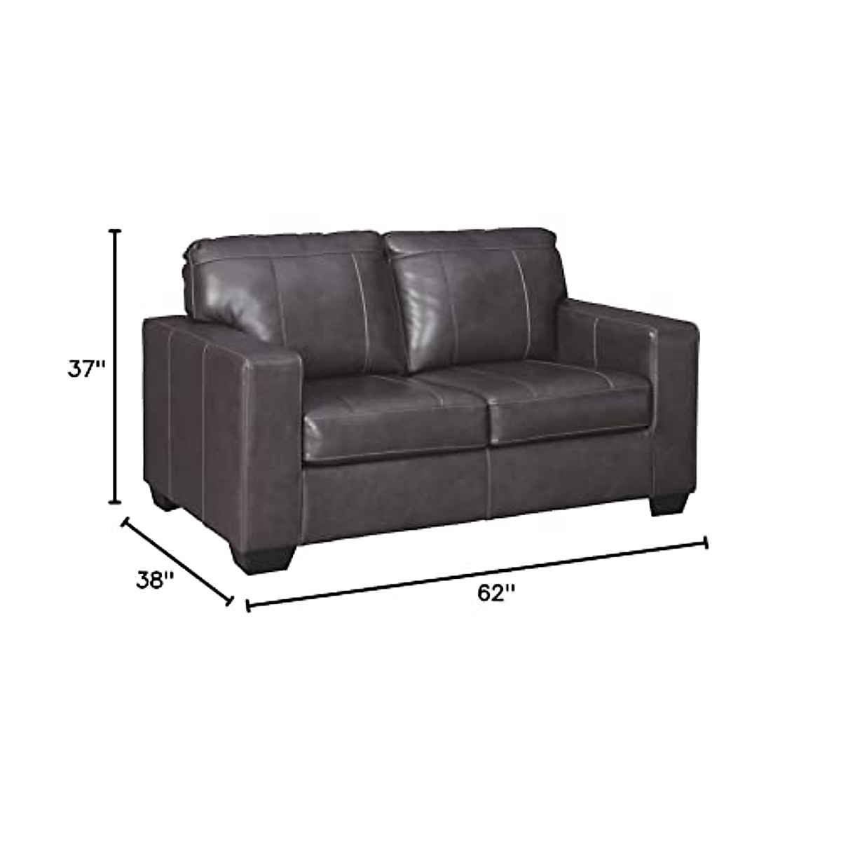 Signature Design by Ashley Morelos Loveseat, Gray