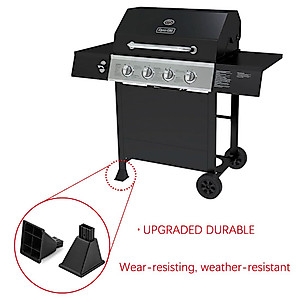 70-01-275 DGF493BNP Leg End Cap Grill Replacement Parts for Dyna Glo Grill Parts DGH474CRP DGH450CRP DGF493PNP-D DGF493PNP DGB463CNP DGB495SDP-D DGB495SDP DGB493SPB DGB495ADP Dyna-Glo Leg Shoes 2Pcs