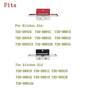 Dongftai SN083A (2-Pack) Stainless Steel Heat Plates And Burner Replacement for Kitchen Aid 720-0891B, 720-0891R, 730-0891B, 730-0891R