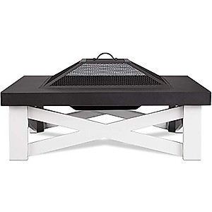 Real Flame 350-WHT Austin Fire Pit, White