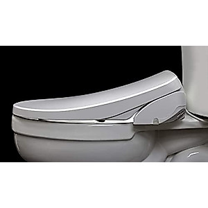 ALPHA BIDET GX Wave Bidet Toilet Seat in Round White | Strong Spray | Stainless Steel Nozzle | 3 Wash Functions | LED Nightlight | Warm Air Dryer | Oscillation and Pulse
