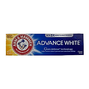 ARM & HAMMER Advance White Baking Soda & Peroxide Toothpaste, Extreme Whitening 4.3 oz (Pack of 2)