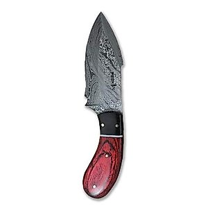 Perkin - Handmade Damascus Steel Hunting Knife - Full Tang