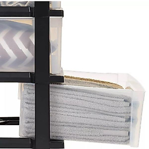 IRIS USA Wide 3 Drawer Plastic Storage Chests 2 Pack