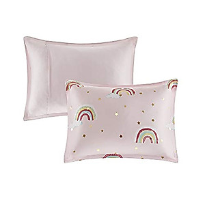 Mi Zone Kids Alicia Cozy Bed in A Bag Comforter with Complete Sheet Set Fun and Playful Print, Children Cover Girls Room Décor, Twin, Pink 6 Piece