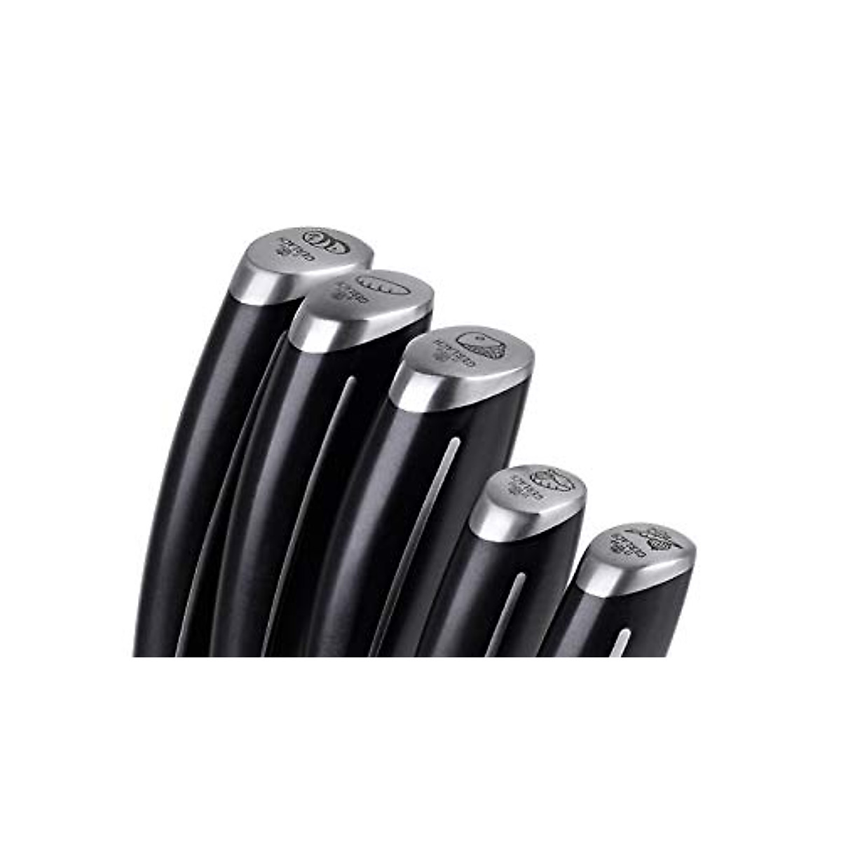 Gerlach G02-0981M-ZENB-05PU-S2S1-01 Set of The Kitchen Knives in Block Loft-G02-0981M-ZENB-05PU-S2S1-01, Stainless Steel