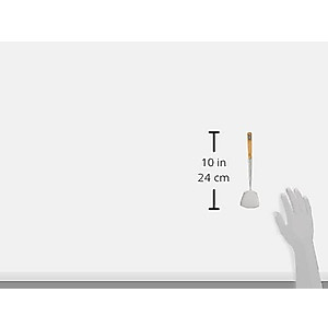 TableCraft Wok Spatula with Bamboo Handle, 14.5-Inch, Stainless Steel