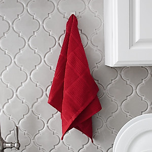 T-Fal Textiles Cotton Dish Towl, Red