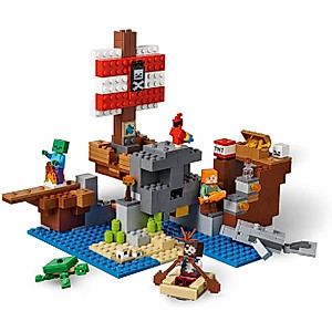 LEGO Minecraft The Pirate Ship Adventure 21152 Building Kit (386 Pieces)