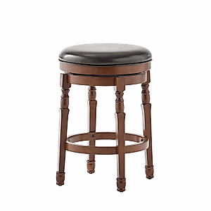Christopher Knight Home Waldo Reconstituted Leather Counter Stools, 2-Pcs Set, Chocolate Brown