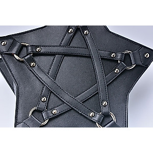 Nite closet Gothic Bags and Purses Pentagram Star Shoulder Bag for Women (Black)