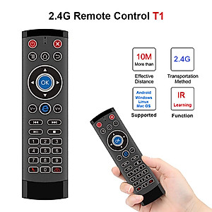 oFourSmart 2.4G Wireless Remote Controller with Nano USB Receiver Supports IR Learning Function Perfect for Android TV Box IPTV Mini PC Smart TV Projector