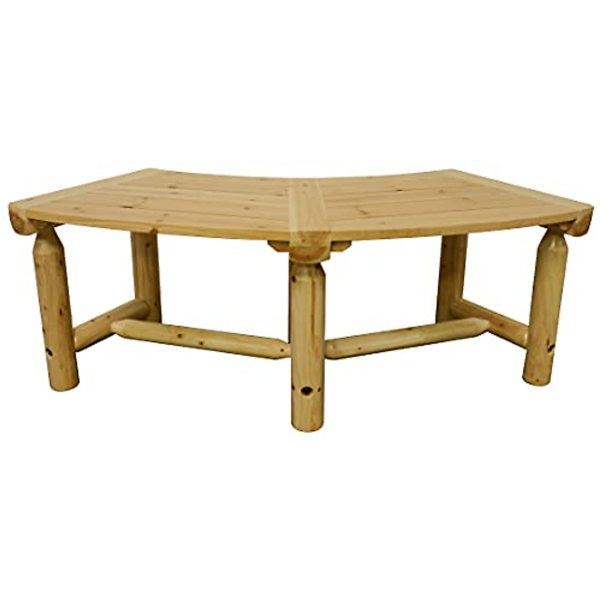 Leigh Country Aspen Curved Bench, Natural