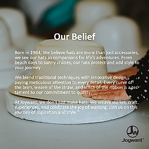 Joywant Sun Visor Hats for Women, Women's Summer Ponytail Foldable Straw Beach Hat with UPF 50+