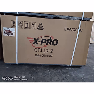 X-PRO Eagle 110 110cc Kids ATV Quad Youth ATV ATVs 4 Wheels (Red, Factory Package)
