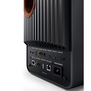 KEF LS50 Wireless II (Pair, Carbon Black) & S2 Speaker Stand (Pair, Carbon Black)