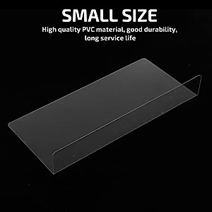 Baluue Clear Shelf Dividers Plastic Shelf Dividers- L Shape Separator Clapboard for Commodity Classification for Cabinets Shelf Store (5 Packs)