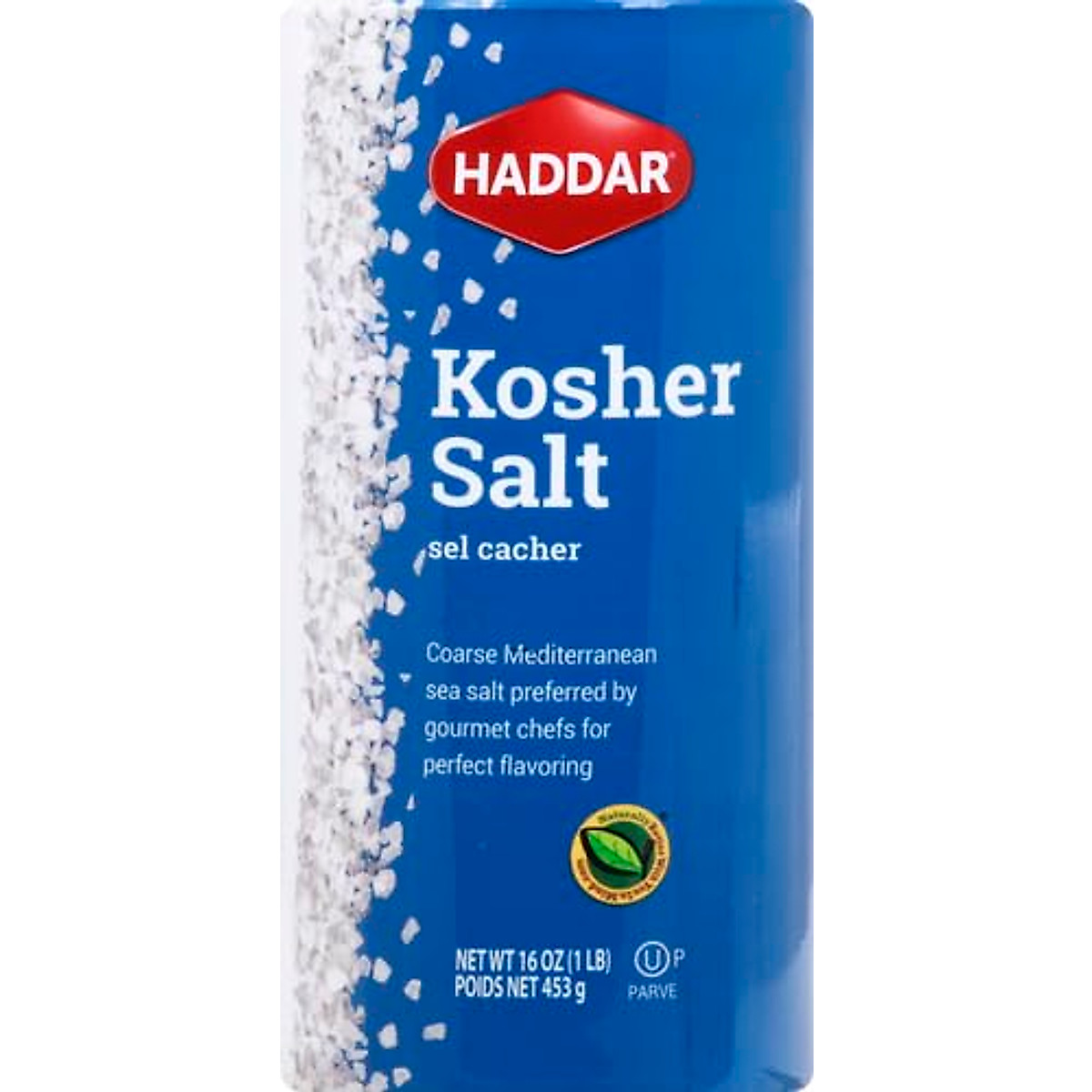 Haddar, Kosher Salt, 16 oz