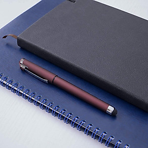 MiSiBao 0.5mm Black Ink Gel Ink Rollerball Pens 2 in 1 Medium Point Pens with Stylus Work Pen Smooth Writing for Office (Black Ink 18-pack 0.5mm Red)