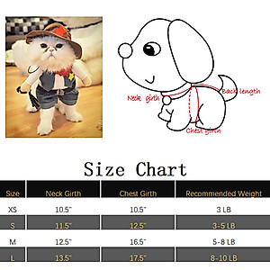 NACOCO Cowboy Dog Costume with Hat Dog Clothes Halloween Costumes for Cat and Small Dog (Small)