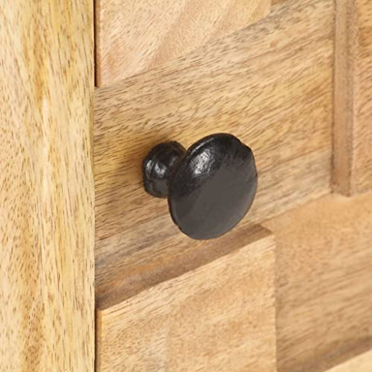 YAFF Bedside Cabinet 15.7"x11.8"x17.7" Solid Mango Wood