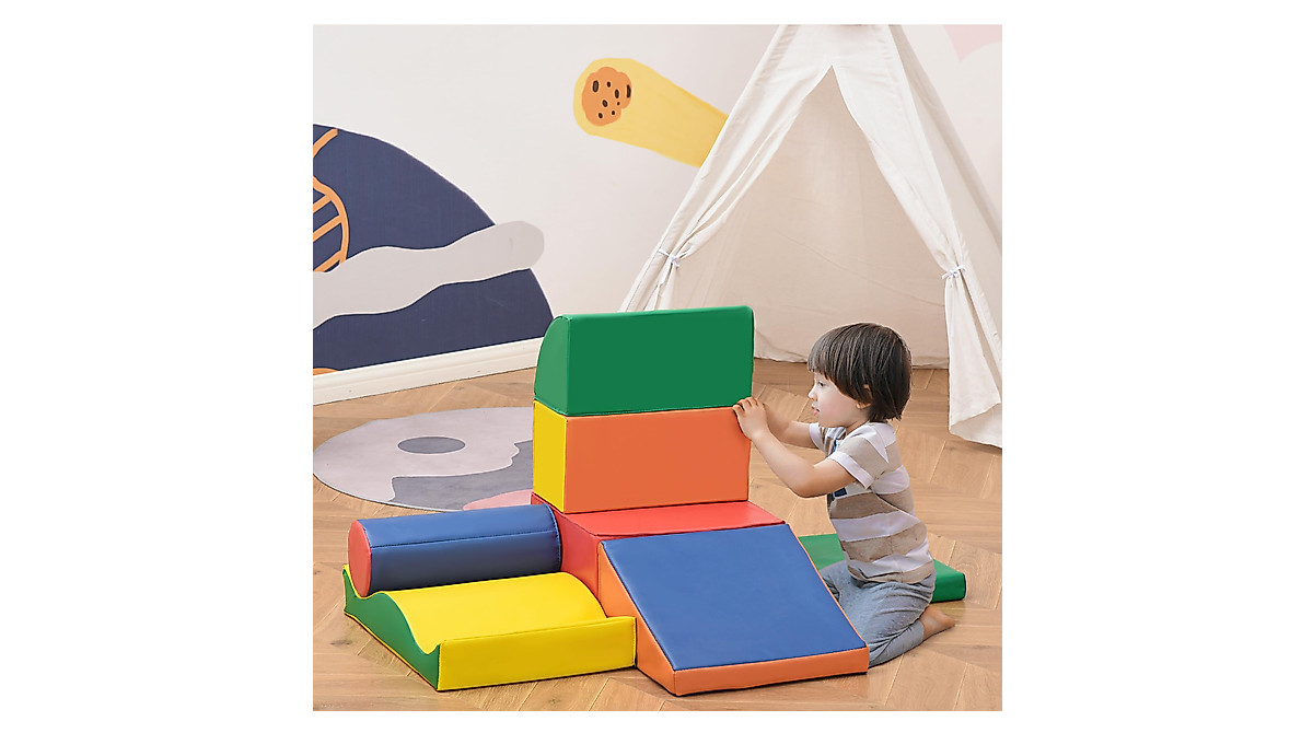 Soozier 7 Piece Foam Play Set for Kids Fun & Learning